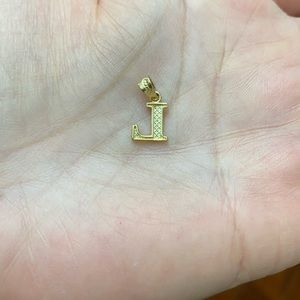 Element Shine | Jewelry | K Solid Gold Mini Smallinitial Letter L ...